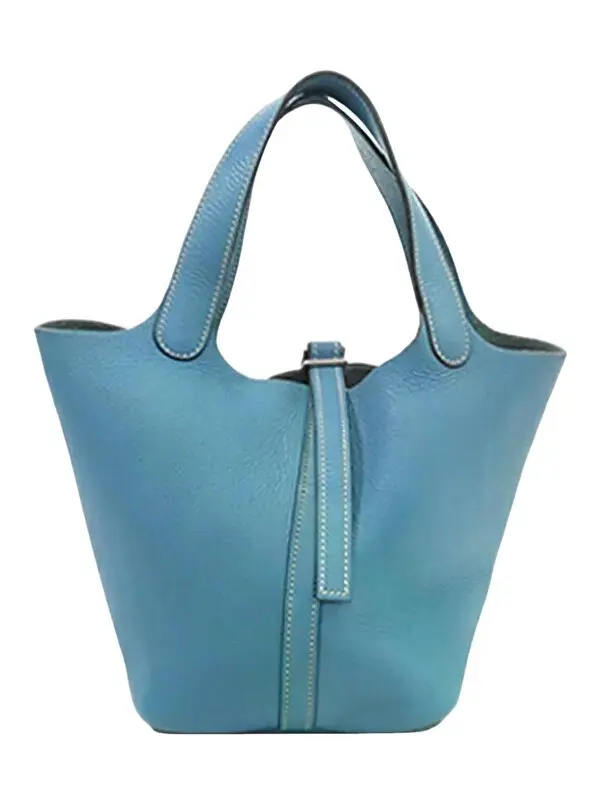 Hermès 2005 Clemence Picotin 18 Handbag - Blue