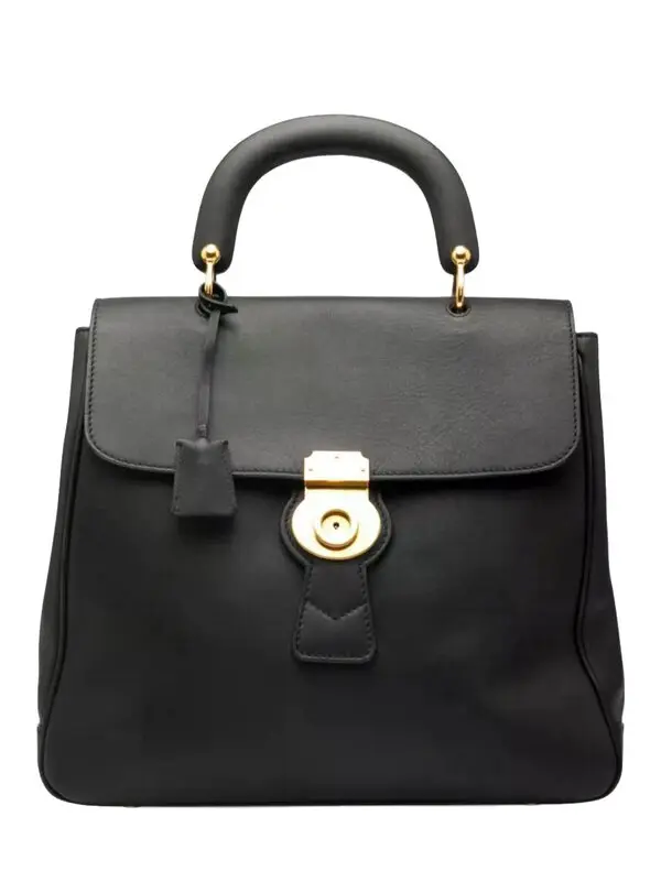 Burberry Dk88 Top Handle Satchel - Black