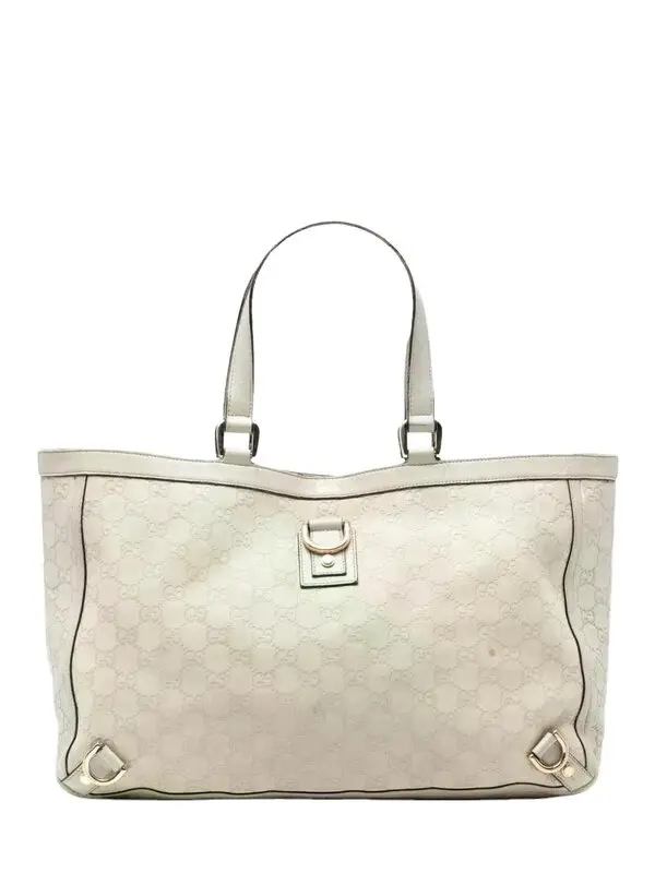 Gucci 2016-2025 Sima Abbey D-ring Tote Bag - White