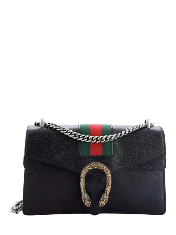 Gucci Web Dionysus Small Shoulder Bag - Black