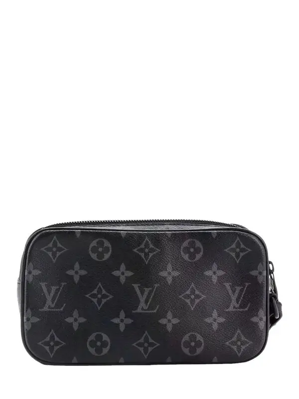 LOUIS VUITTON Pochette Volga Monogram Eclipse Clutch - Black