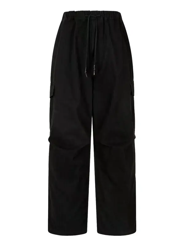 STUDIO TOMBOY Cargo Pocket Drawstring Pants - Black