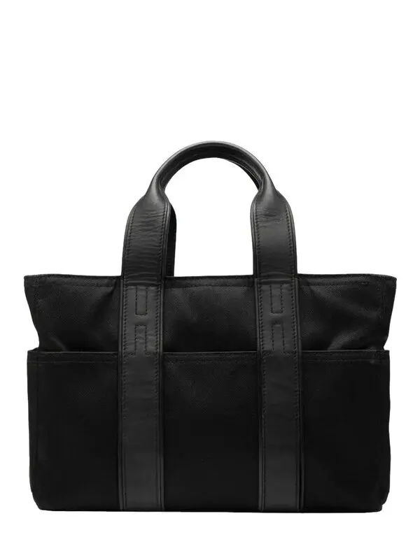 Hermès 1990-2015 Toile Acapulco Pm Handbag - Black