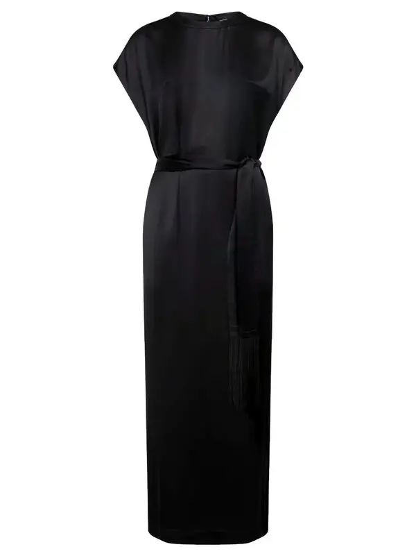 TOTEME Belted Maxi Dress - Black