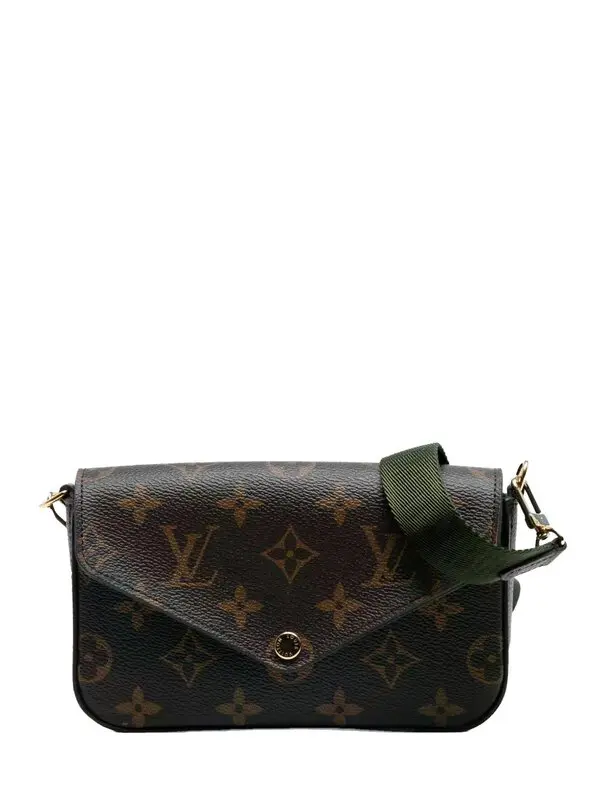 LOUIS VUITTON Monogram Felicie Strap And Go Crossbody Bag - Brown