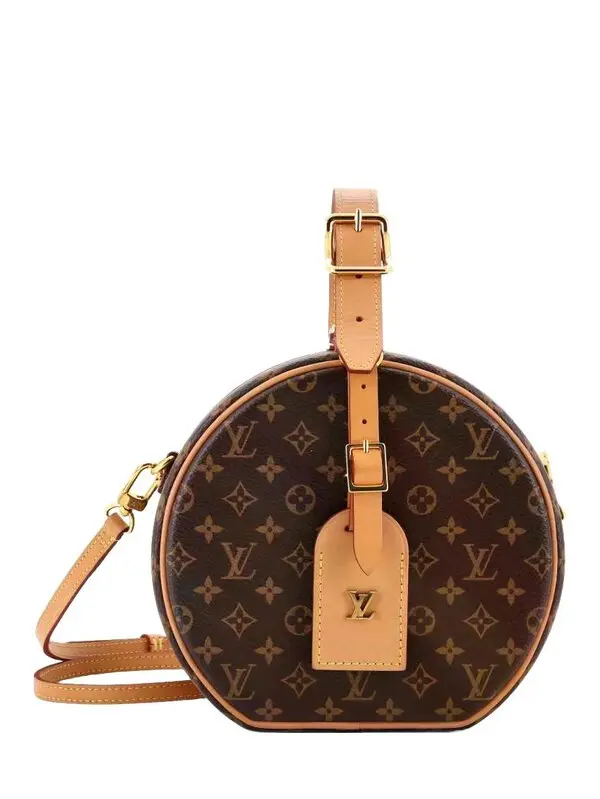 LOUIS VUITTON Petite Boite Chapeau Crossbody Bag Monogram Canvas - Brown