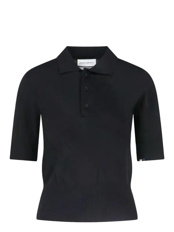 EXTREME CASHMERE X Park Polo Shirt - Black