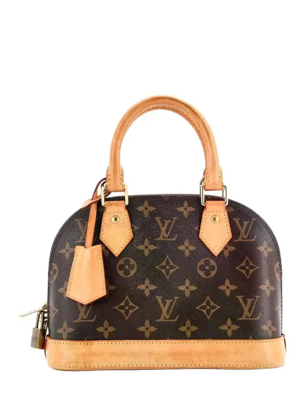 LOUIS VUITTON Alma Bb Monogram Canvas Crossbody Bag - Brown