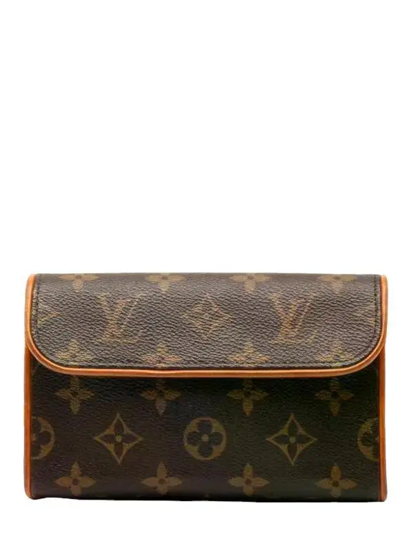 LOUIS VUITTON 2002 Monogram Pochette Florentine Belt Bag - Brown
