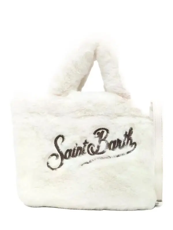 MC2 SAINT BARTH Mini Vanity Logo-detail Bag - Neutrals