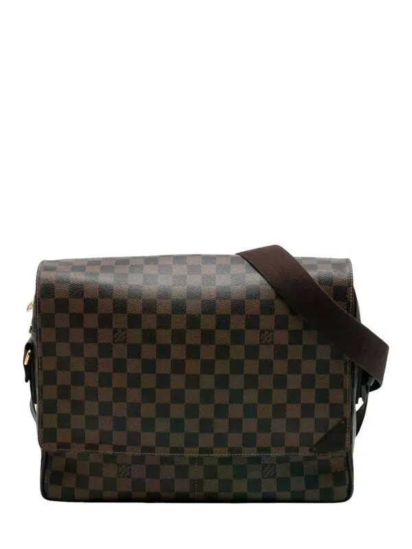 LOUIS VUITTON Damier Ebene Shelton Gm Crossbody Bag - Brown