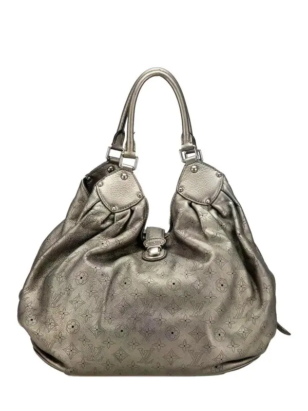 LOUIS VUITTON 2008 Monogram Mahina Xl Hobo Bag - Silver