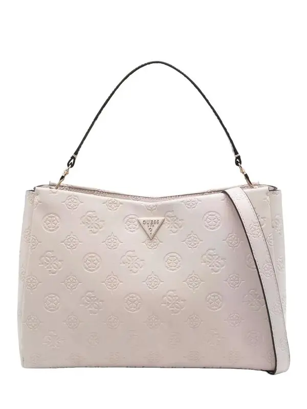 Guess Tisha Monogram Tote Bag - Neutrals