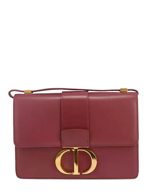 Dior 2020s 30 Montaigne Leather Handbag - Red