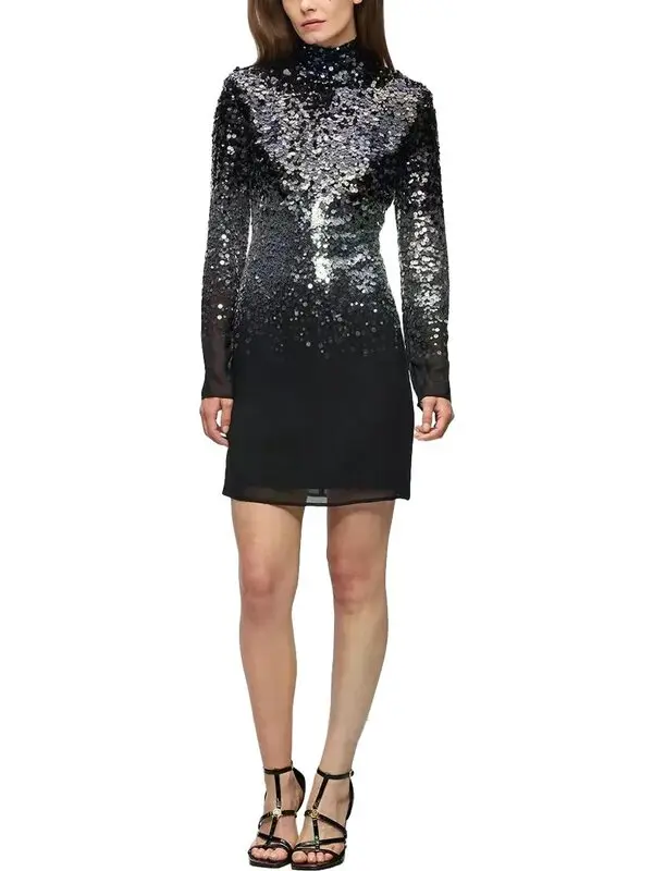 Karl Lagerfeld Sequin-embellished Mini Dress - Black