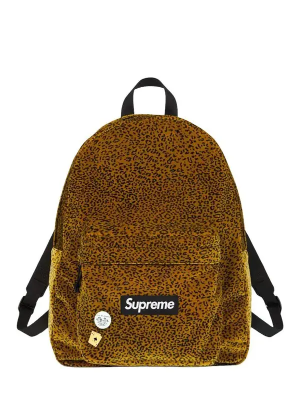 Supreme Leopard-effect Backpack - Brown