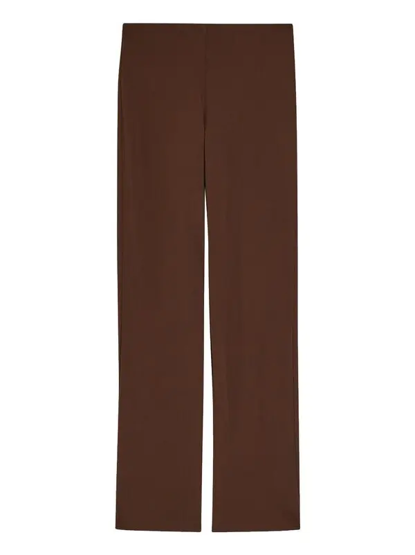 REFORMATION Gale Straight-leg Crepe Trousers - Brown
