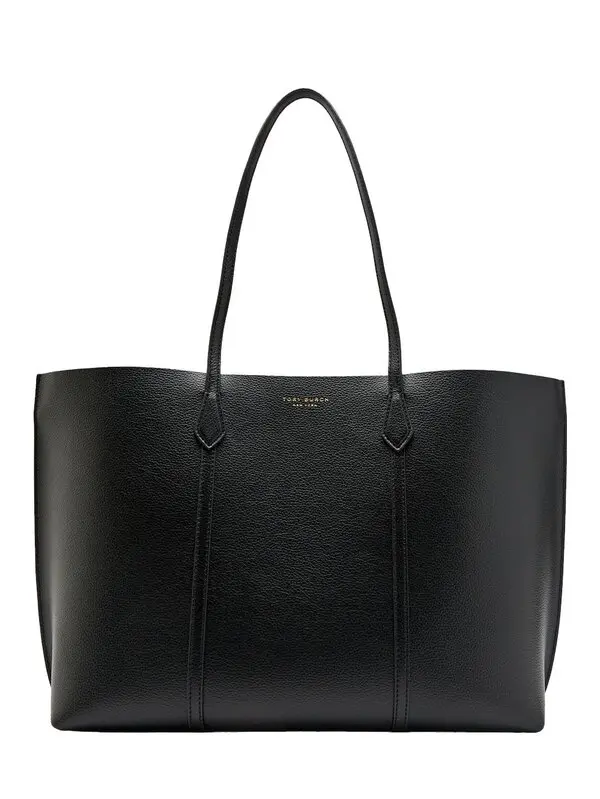 Tory Burch Grained Leather Tote Bag - Black