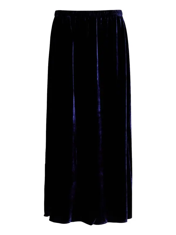 Eileen Fisher Velvet Maxi Skirt - Dark Blue