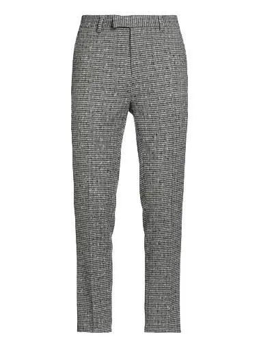 Brian Dales Houndstooth Flannel Tapered Pants - Grey