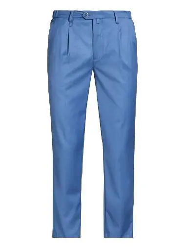 BARBATI Tapered Leg Twill Pants - Blue