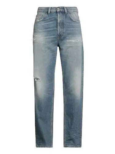 Diesel Straight-leg Distressed Denim Jeans - Blue