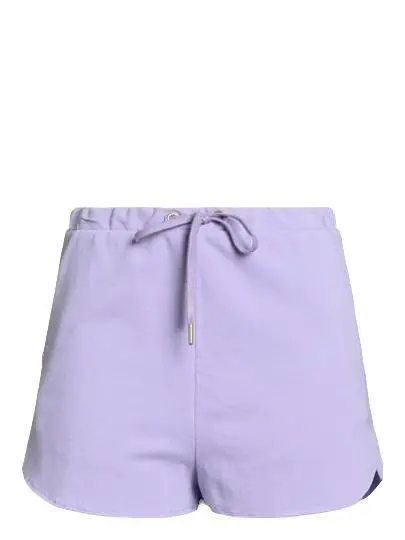 MANILA GRACE Cotton And Elastane Athletic Shorts - Purple