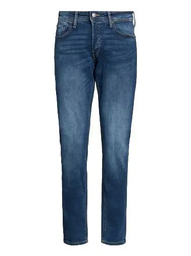 JACK & JONES Slim Fit Faded Denim Jeans - Blue