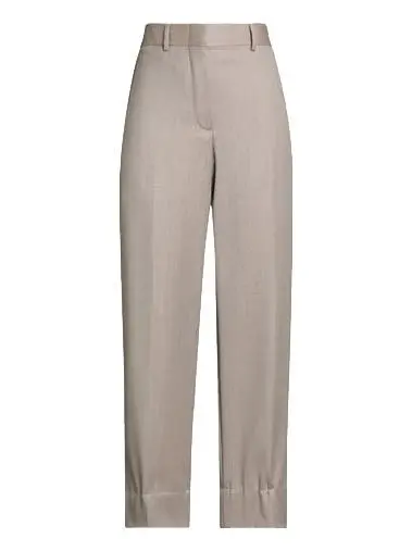 Brioni Light Brown Virgin Wool Straight-leg Pants - Beige