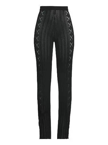 ROBERTO COLLINA Flared Crochet-knit Pants - Black
