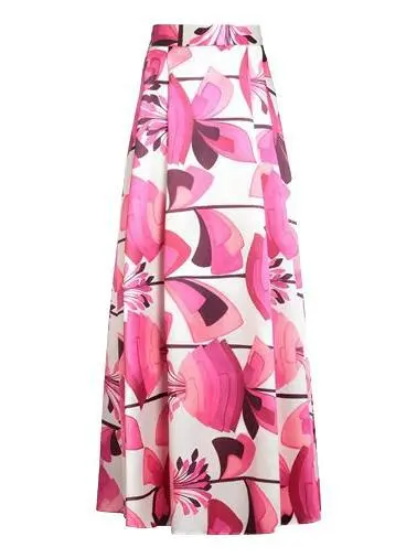 CAMILLA MILANO Maxi Skirt Fuchsia Size Polyester - Pink