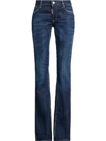 Dsquared2 Flared Jeans With Logo - Blue