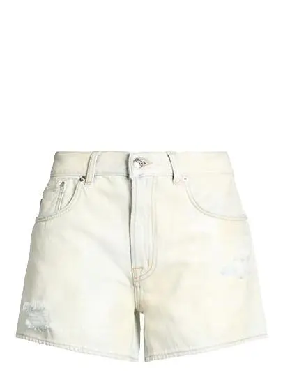 + PEOPLE Denim Shorts In Recycled And Organic Cotton Blend - Blue