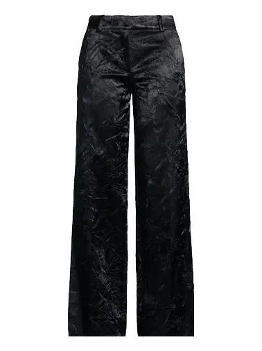 Rabanne Wide-leg Satin Pants - Black