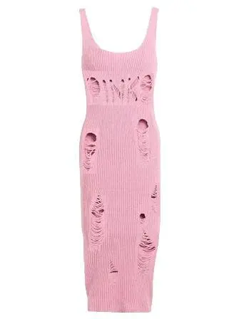 Pinko Midi Bodycon Knit Dress - Pink