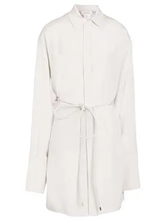 Sportmax Crepe Shirt Midi Dress - Grey