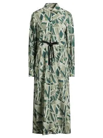 Herno Military Midi Shirt Dress - Green