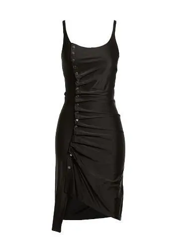 Rabanne Mini Bodycon Dress - Black