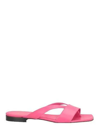 BERVICATO Leather Thong Sandal - Pink