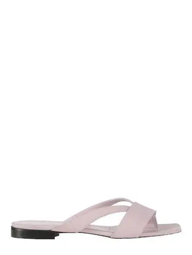 BERVICATO Leather Thong Sandal - Purple