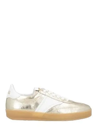 MJUS Low-top Metallic Leather Sneakers - Grey