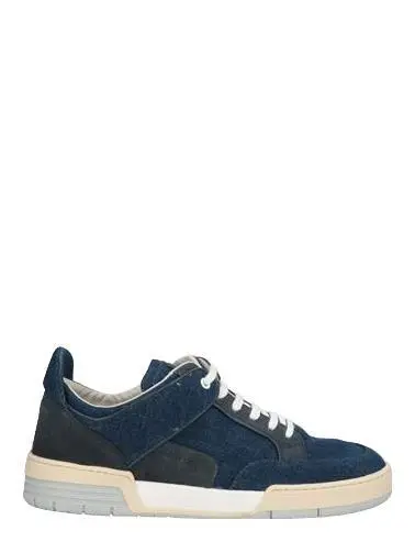 JACOB COHЁN Sneakers In Leather, Polyamide, Cotton, And Polyester - Blue