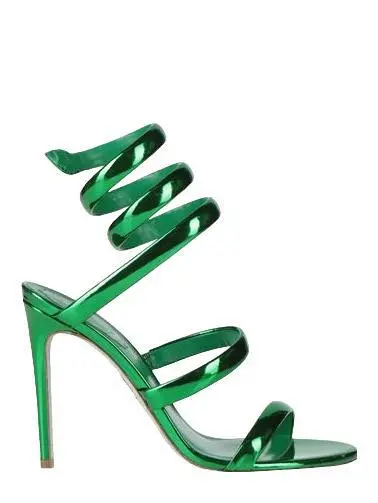 Rene Caovilla Calfskin Sandals - Green