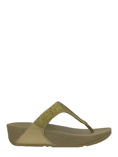 Fitflop Textile Fibers And Rubber Thong Sandals - Military Green