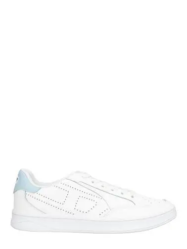 DIESEL Low-top Leather Sneakers - White