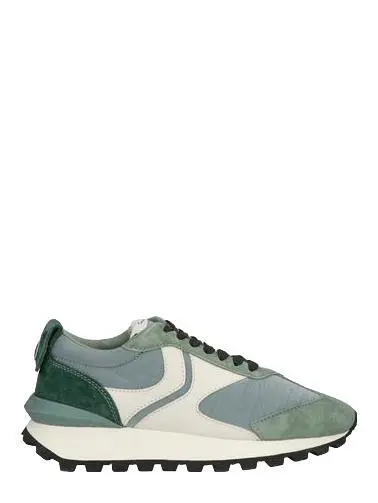 VOILE BLANCHE Light Calfskin And Nylon Sneakers - Blue