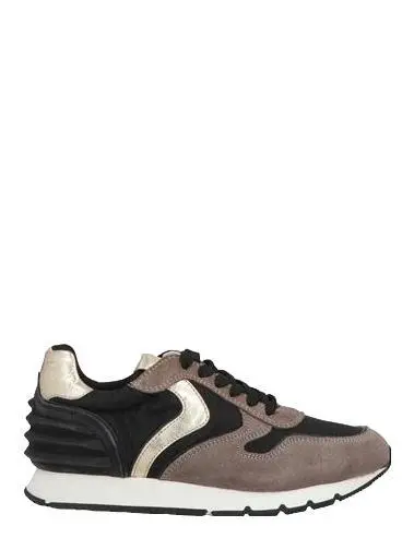 VOILE BLANCHE Low-top Sneakers With Metallic Trim - Black