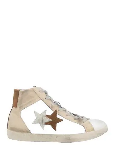 2STAR High-top Leather Sneakers - Beige