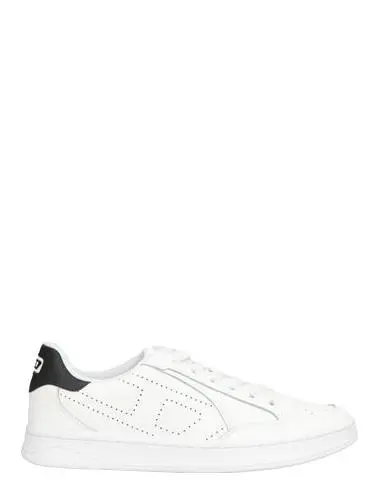 DIESEL Low-top Leather Sneakers - White
