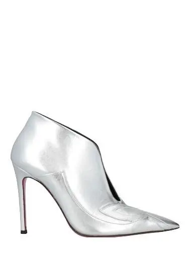 Luciano Padovan Leather Ankle Boots - Silver